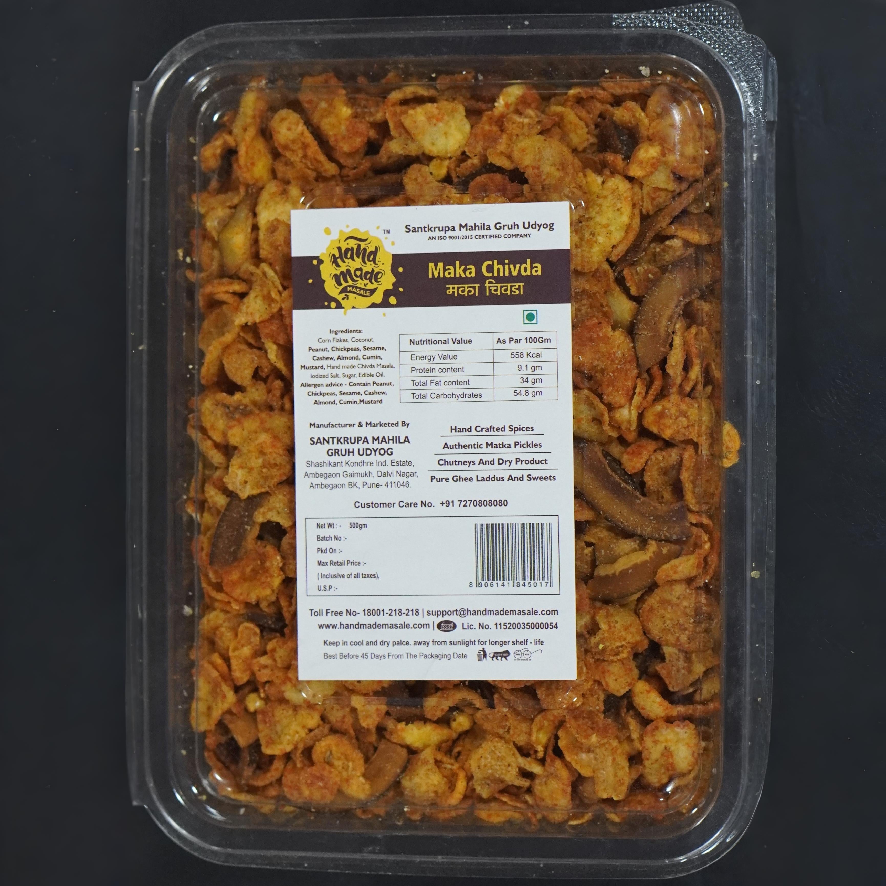 Maka Chiwada – Crispy & Spicy Corn Snack | Handmade Masale – Santkrupa ...